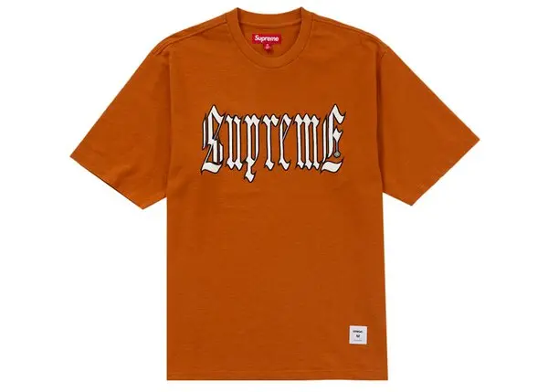 Supreme Old English Short Sleeve Top - Rust