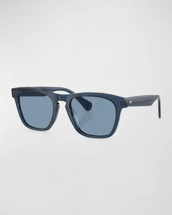 Oliver Spencer R-3 Acetate Square Sunglasses