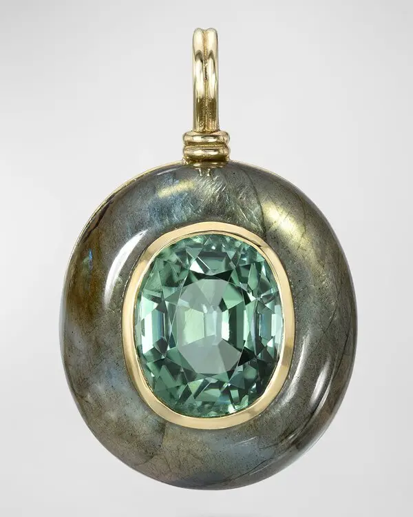 Retrouvai Tourmaline & Labradorite Lollipop Charm