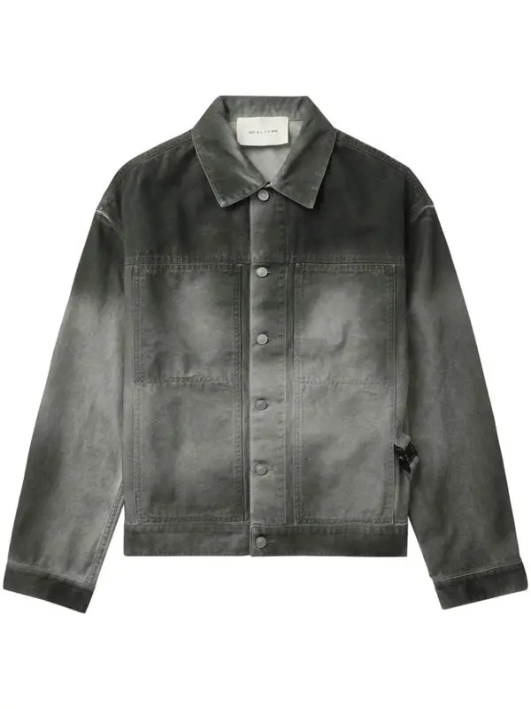 1017 Alyx 9sm Overdyed Canvas Shirt Jacket - Green