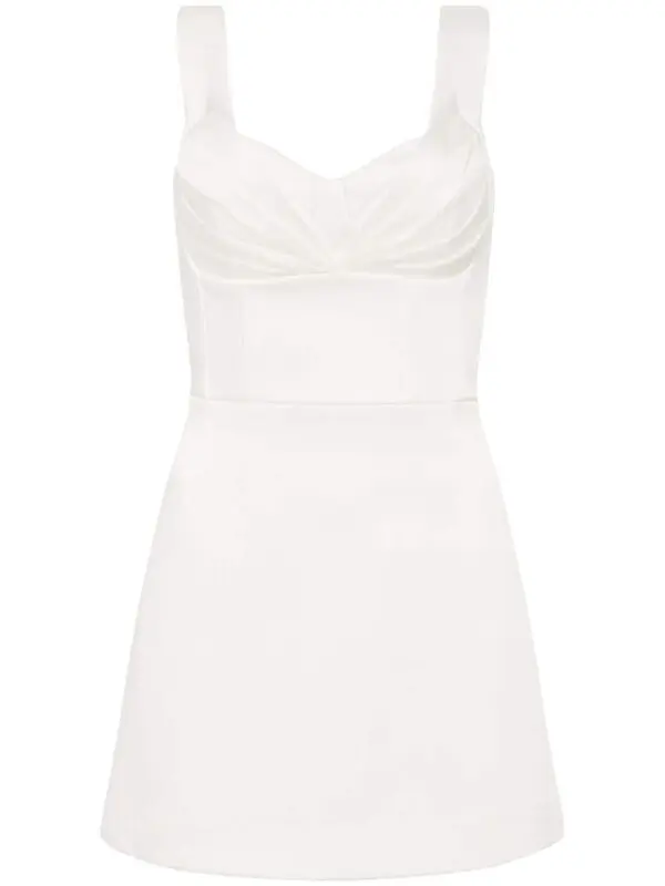Rebecca Vallance Delaney Draped Mini Dress