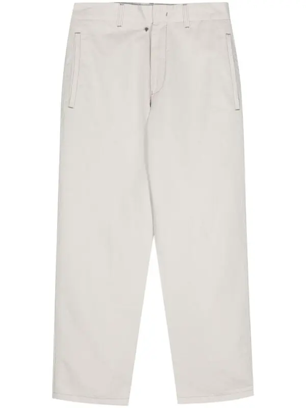 Emporio Armani Linen-blend Tapered Trousers