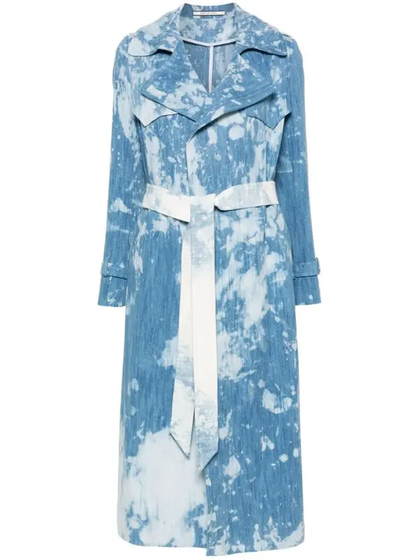 Tagliatore Denim Trench Coat