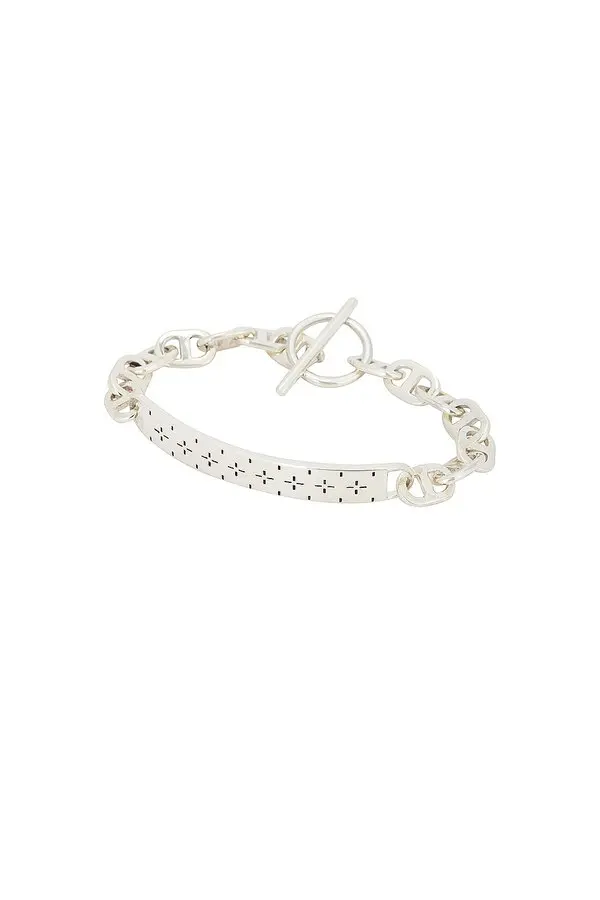 MAPLE Bandana Id Sterling Silver Bracelet - Silver 925