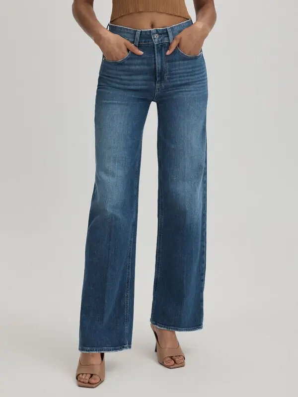 Paige Sasha Wide-leg Jeans - Stefania Blue