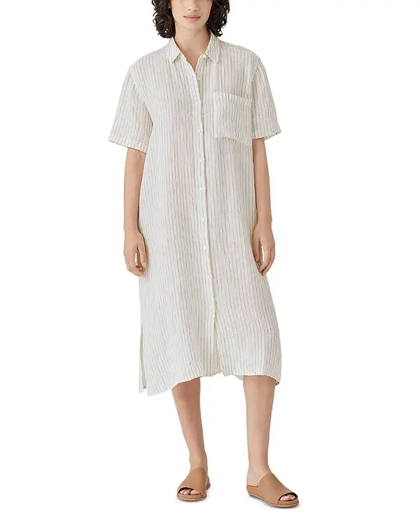 lydia deetz red dress Eileen Fisher Cotton Ponte Zip Up Dress – BLU'S main image 0