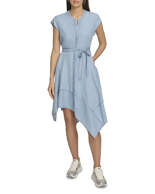 dkny asymmetrical dress Right Moment One Shoulder Asymmetric Midi Dress – VICI