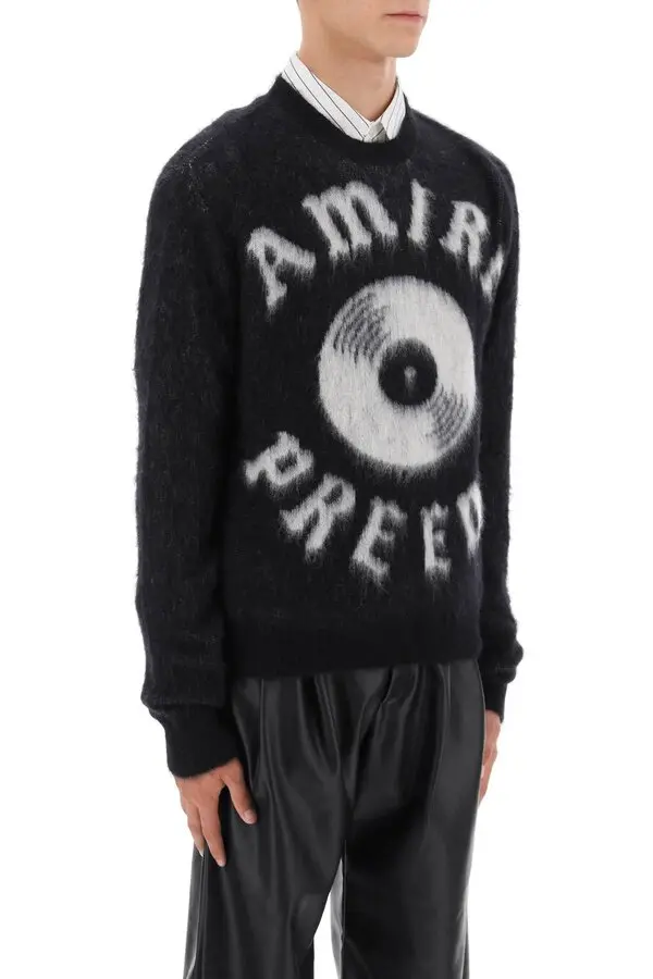Buy Amiri Premier Record Brushedyarn Sweater - Black At 12% Off ...