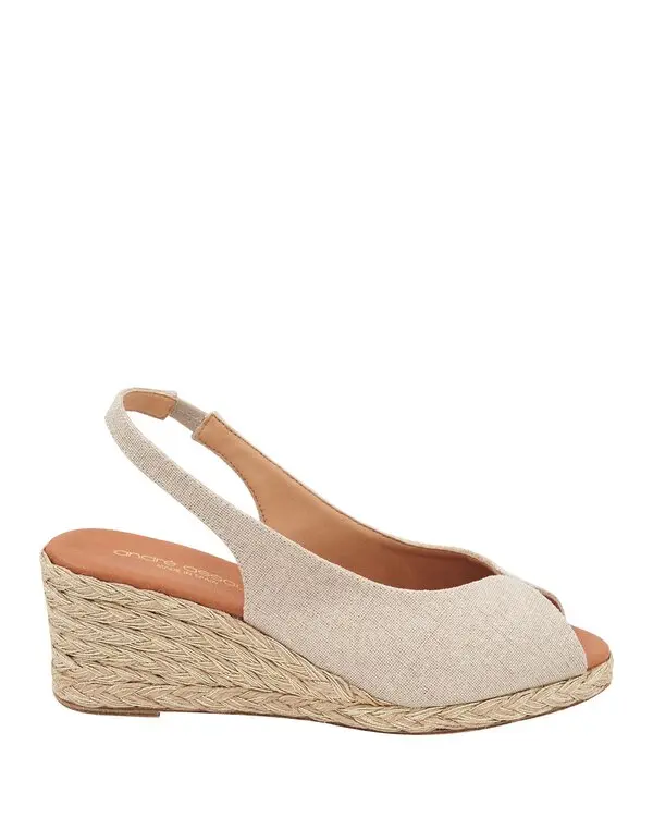 Andre Assous Audrey Espadrille Wedge Pumps By - Hemp