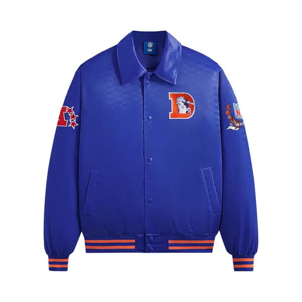 Kith Broncos Satin Bomber Jacket - Blue