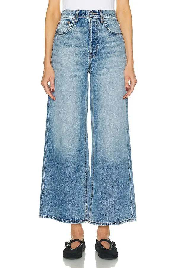 GRLFRND Norah Crop Wide Leg Jeans