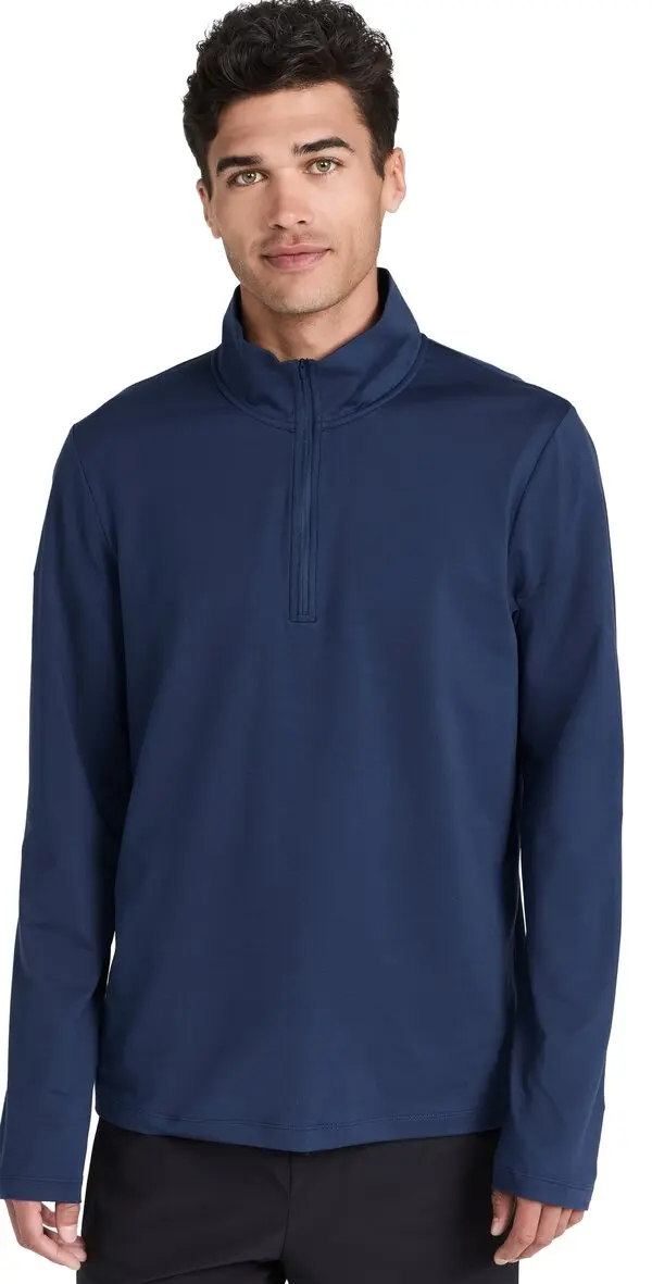 Alo Yoga Conquer Reform 1/4 Zip Long Sleeve Sweatshirt - Navy