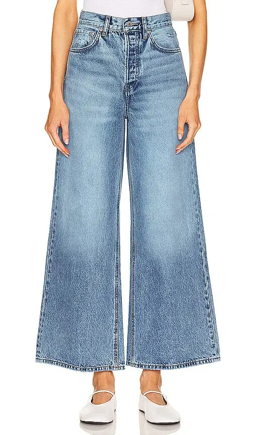 GRLFRND Norah Crop Wide Leg Jeans