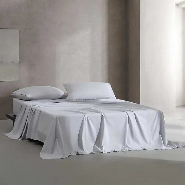 Calvin Klein Naturals Cotton Blend 4 Piece Sheet Set - Light Blue