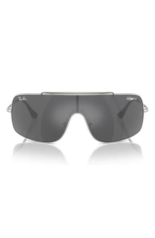 Ray-ban Wings Iii 136mm Square Sunglasses - Silver