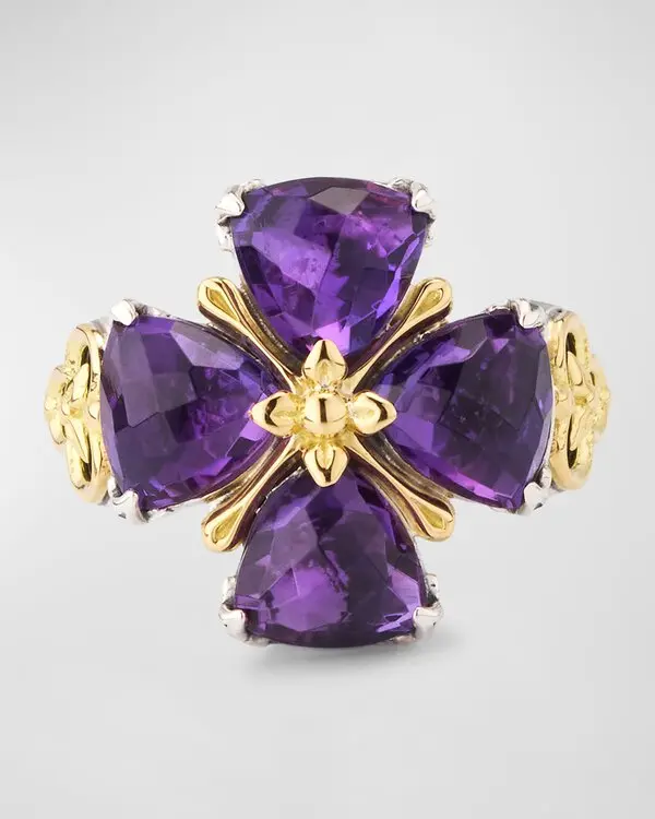 Konstantino Anthos Sterling Silver And 18k Gold Quartz Ring