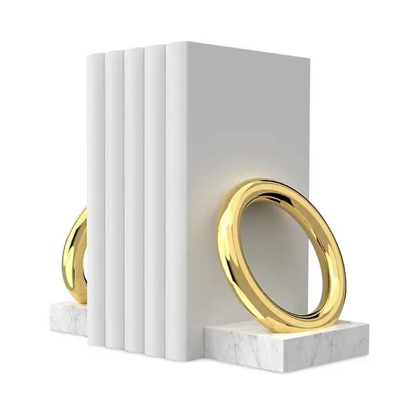 ANNA NEW YORK Ring Bookends, Set Of 2