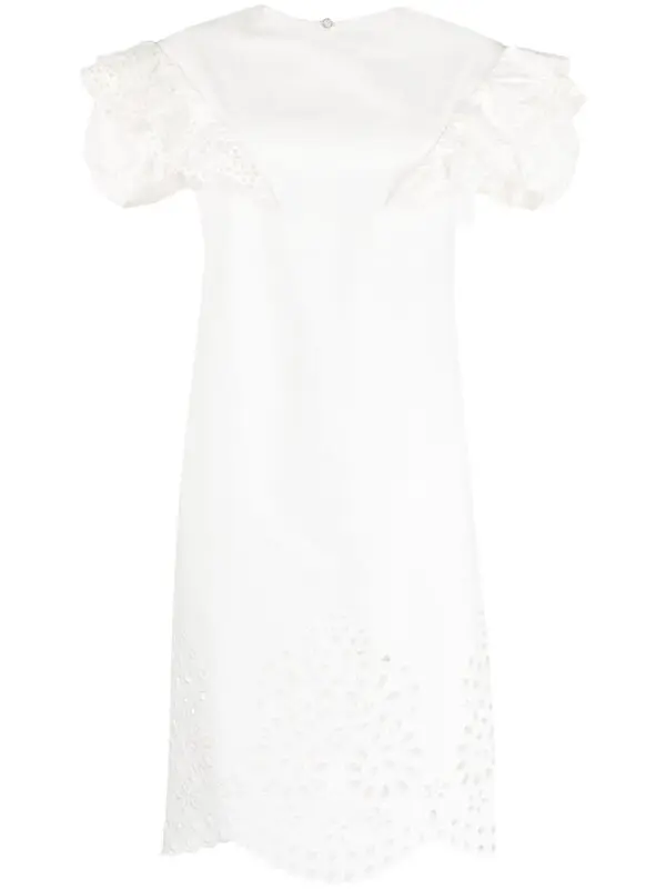 Sportmax Open-knit Shift Midi Dress