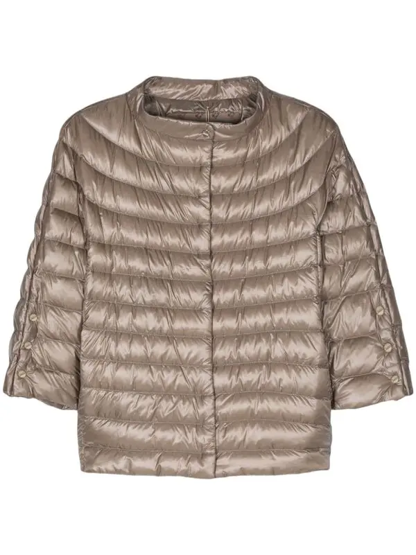 Herno Collarless Puffer Jacket