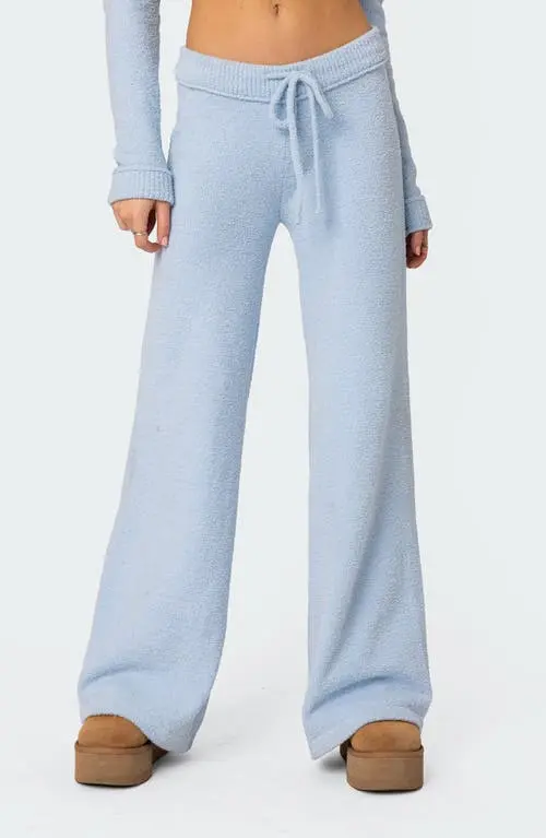 EDIKTED Plush Supersoft Knit Drawstring Pants