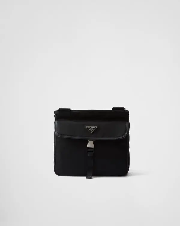 Prada Re-nylon And Saffiano Leather Shoulder Bag