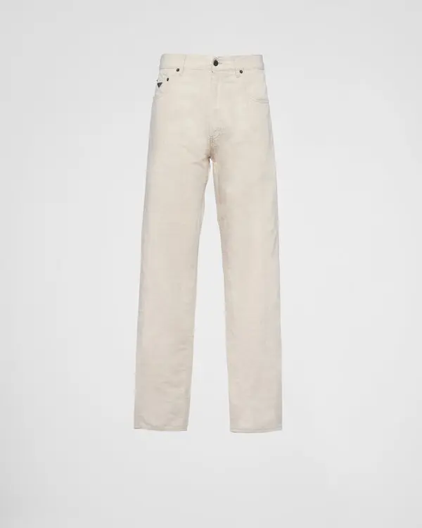 Prada Chambray Jeans - Natural