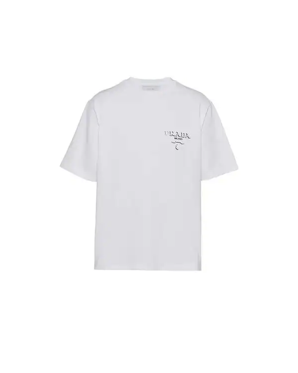 Prada Cotton T-Shirt - White | Editorialist
