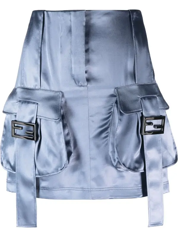 Fendi Cargo Pockets Mini Skirt