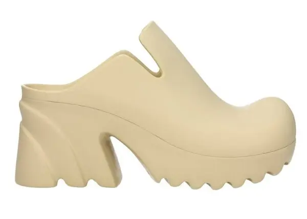 Bottega Veneta Rubber Flash Mules - Beige