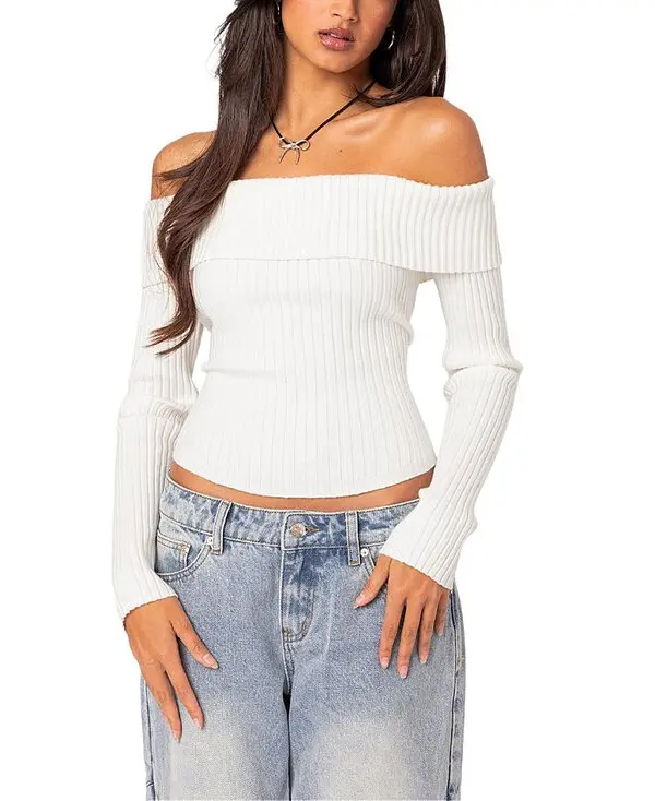 EDIKTED Lauren Knit Top