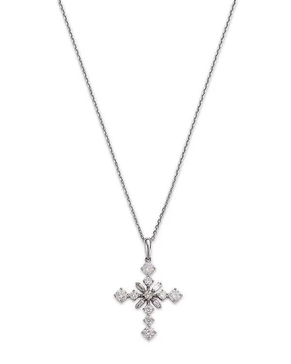 Bloomingdale'S Diamond Cross Pendant Necklace