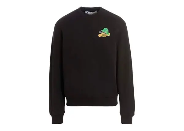 Off-White Brush Arrows Skate Crewneck Sweatshirt - Black