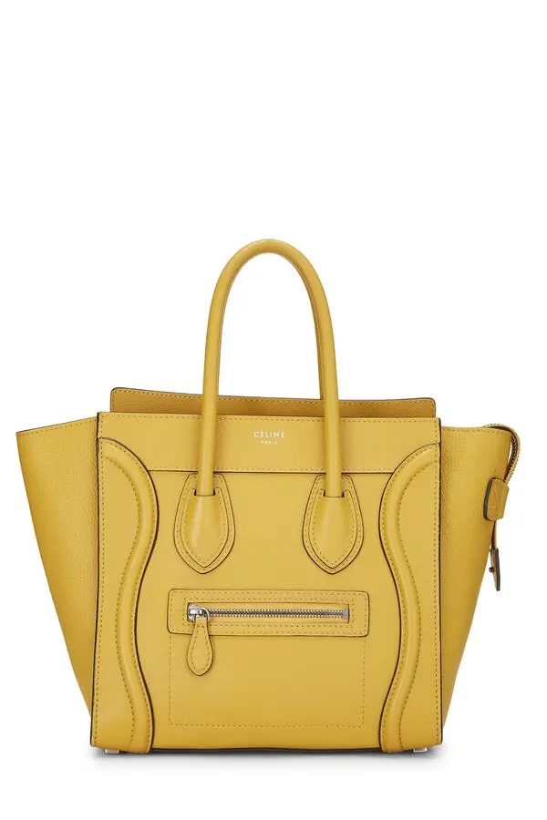 Celine Luggage Tote - Yellow