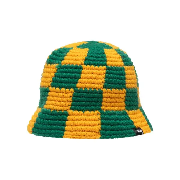 StÜssy Checker Knit Bucket Hat