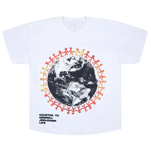 CACTUS JACK BY TRAVIS SCOTT Around The World T-shirt - White