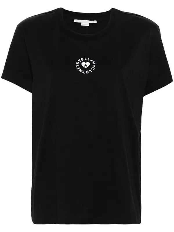Stella McCartney Iconic Mini Heart T-shirt - Black