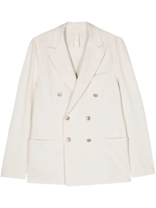 Eleventy Piqué Double-breasted Blazer
