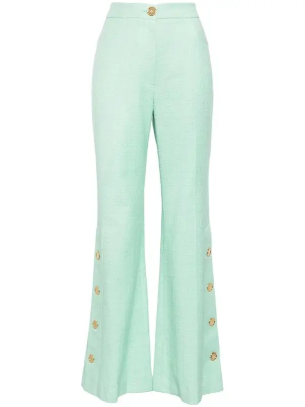 Patou Button-hem Flared Trousers
