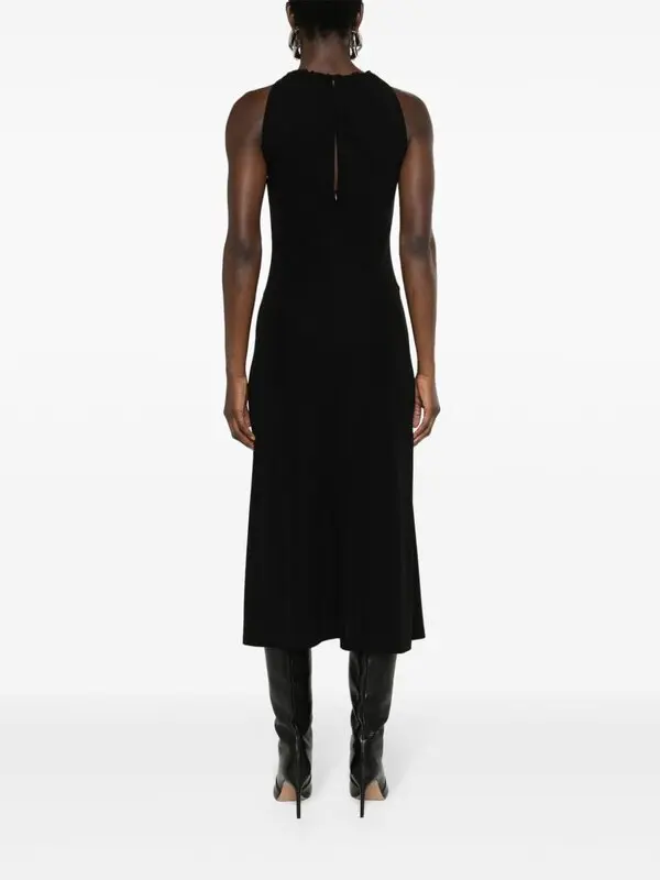 Givenchy Lace Appliqué Halterneck Midi Dress