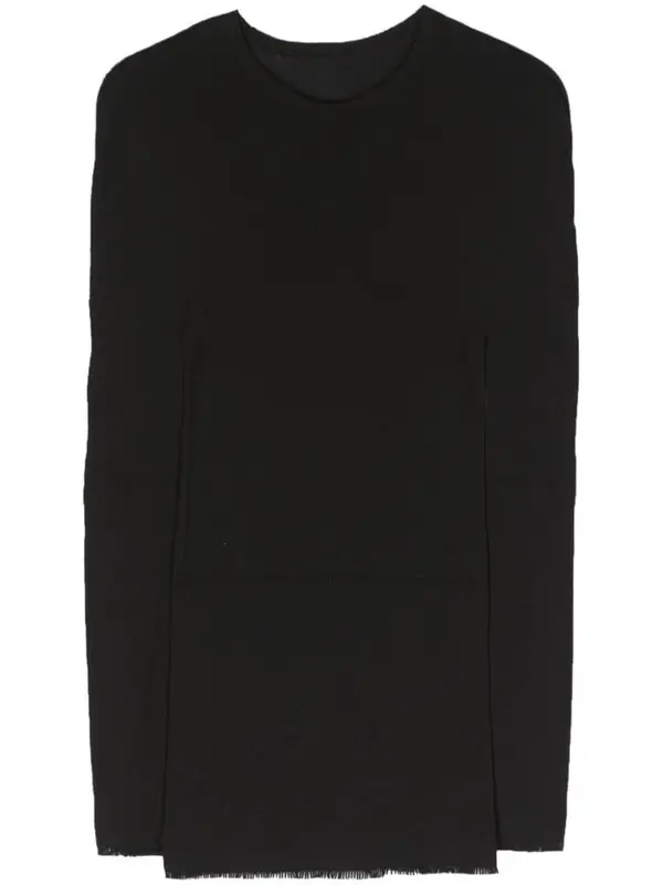 Issey Miyake Fringed Fine-knit Top
