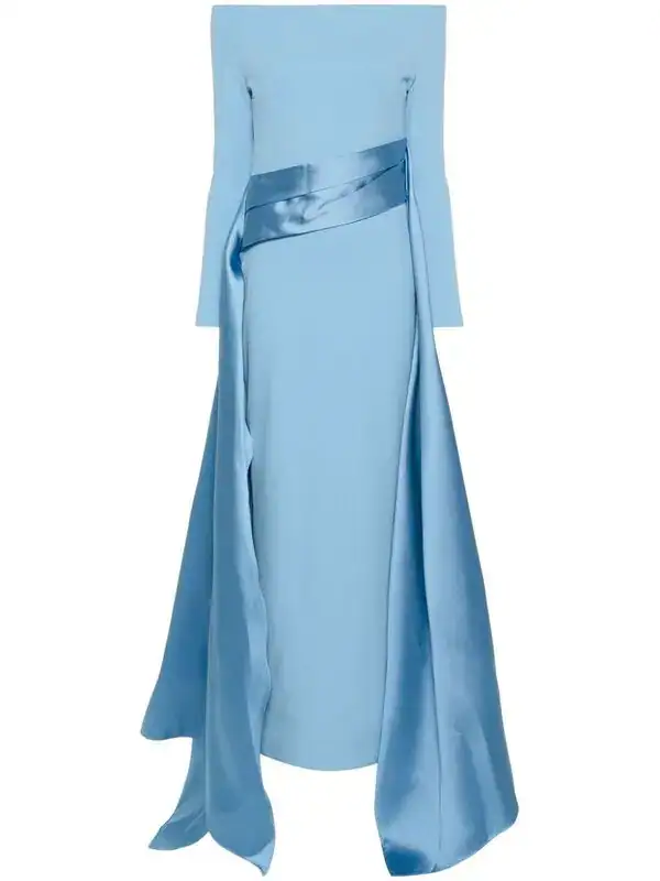 knee length dresses for ladies The Irma Maxi Dress in Black and Cream