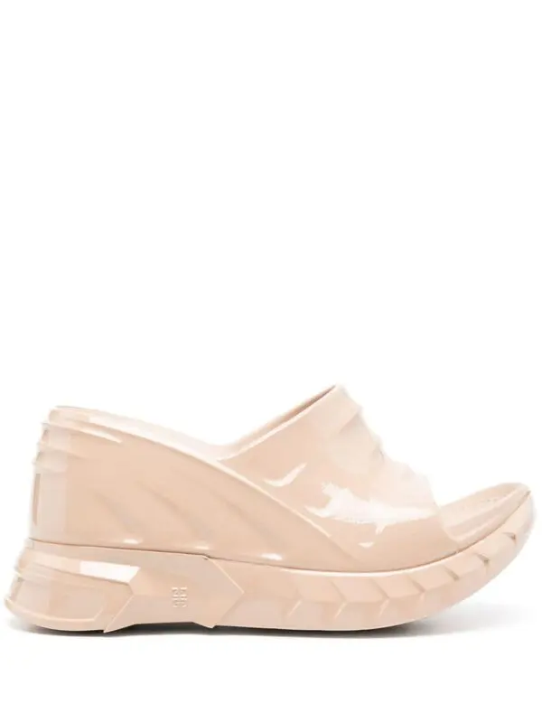 Givenchy Marshmallow Wedge Slides - Pink | Editorialist
