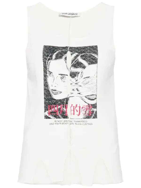 Our Legacy Twins-print Tank Top