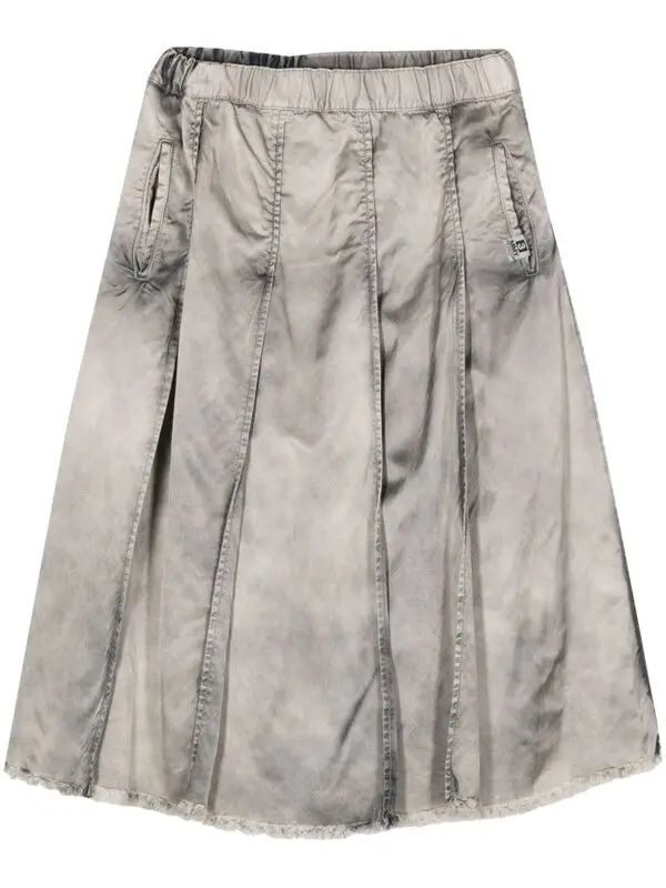 Mihara Yasuhiro Pleated Denim Skirt