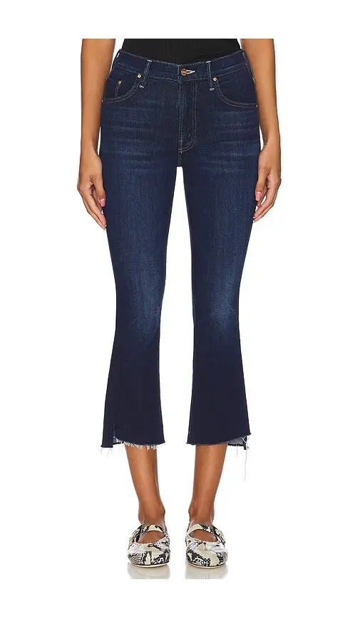 MOTHER Petite Lil' Insider Crop Step Fray Jeans - Off Limits