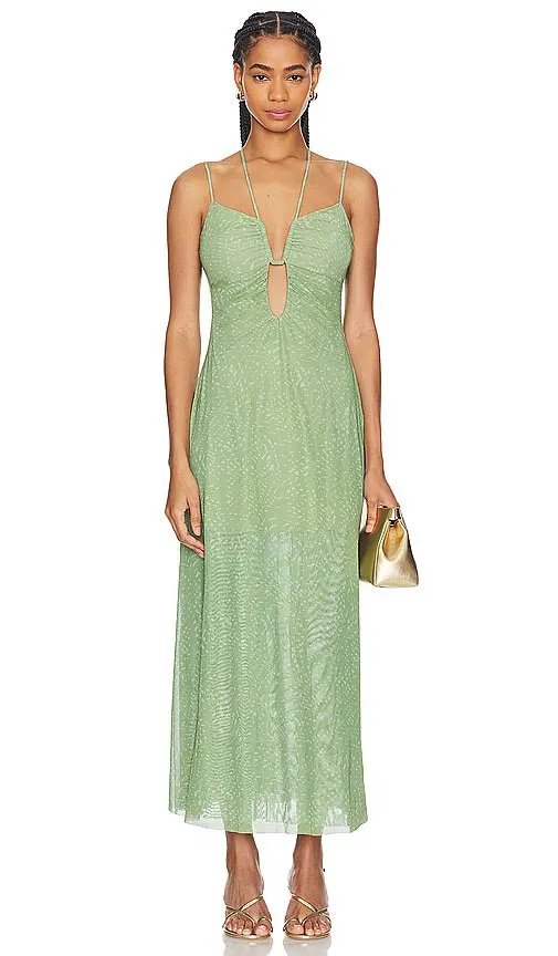 mina green dress Christmas Sequined Bell & Bow Straps Mini Dress | Women's Xmas Outfits main image 1