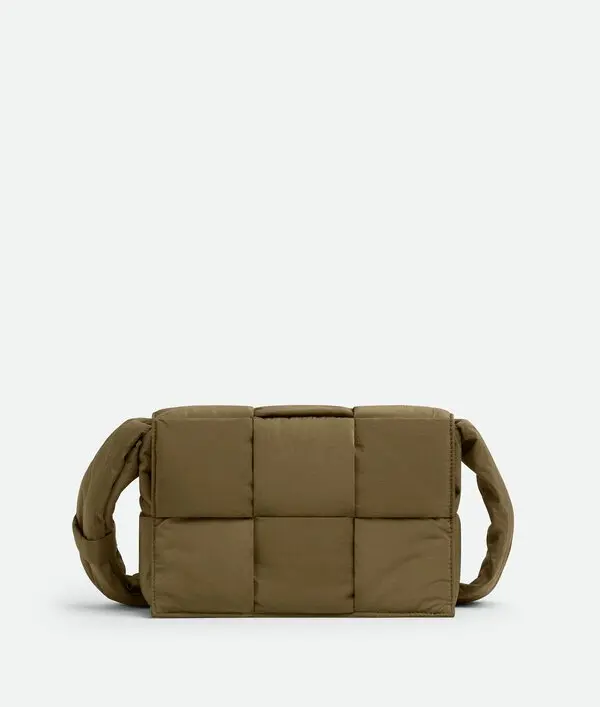Bottega Veneta Small Cassette Padded Tech Crossbody Bag - Mud