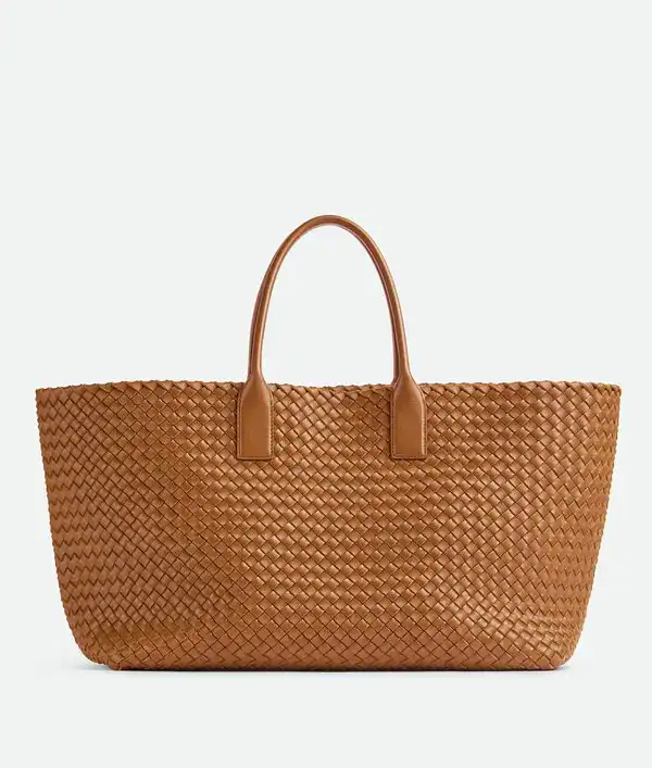 Bottega Veneta Large Cabat Tote Bag Wood Editorialist