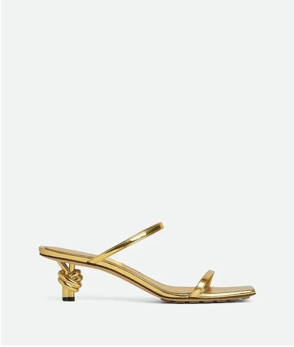 Bottega Veneta Knot Mule - Gold