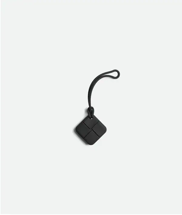 Bottega Veneta Airtag Case - Black | Editorialist